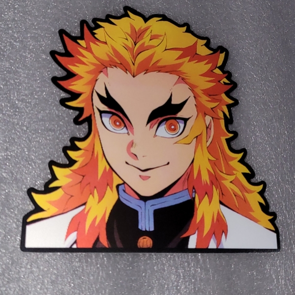 Wall Decor | 315 Rengoku Holographic Lenticular Anime Decal Waterproof ...